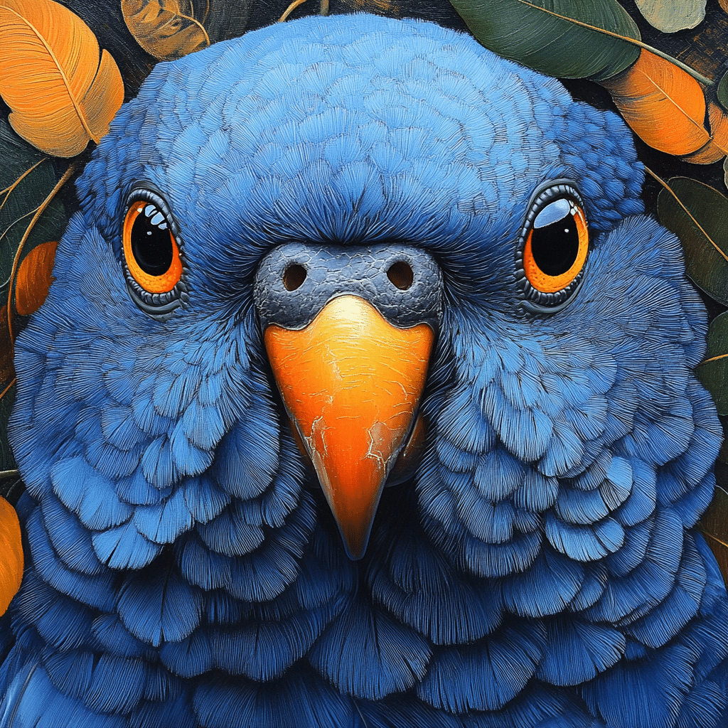 Blue Parrot The Brilliant Bird Of The Amazon Rainforest
